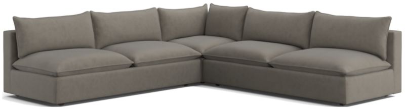 Lotus Deep Modular 3-Piece Low Corner Sectional | Crate & Barrel Canada