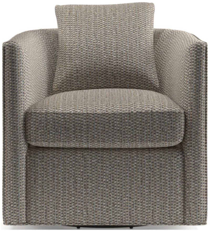 Drew Small Swivel Chair + Reviews | Crate & Barrel