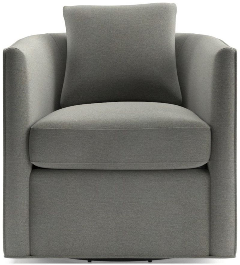 Drew Small Swivel Chair + Reviews | Crate & Barrel