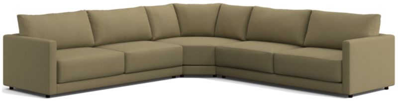 Gather Deep 3-Piece L-Shaped Sectional Sofa + Reviews | Crate & Barrel