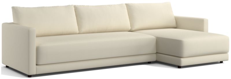 Gather Deep 2-Piece Right-Arm Extra Wide Chaise Bench Sectional Sofa ...