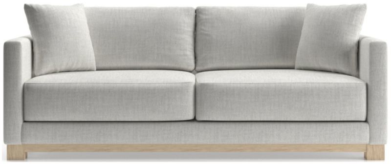 Gather Wood Base Sofa 88" + Reviews | Crate & Barrel