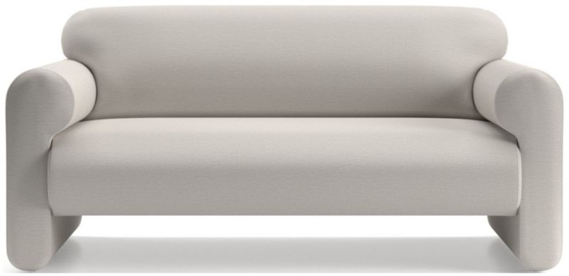 Gala Reverse Roll Arm Apartment Sofa + Reviews | Crate & Barrel