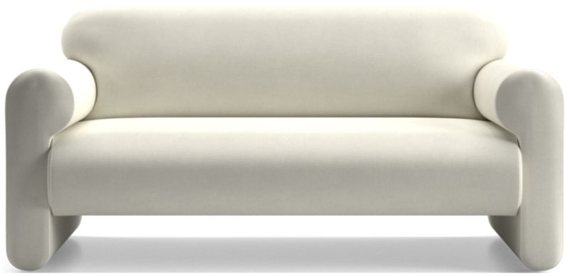 Gala Reverse Roll Arm Apartment Sofa + Reviews | Crate & Barrel