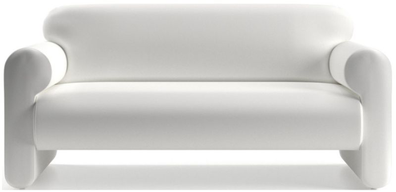 Gala Reverse Roll Arm Apartment Sofa + Reviews | Crate & Barrel