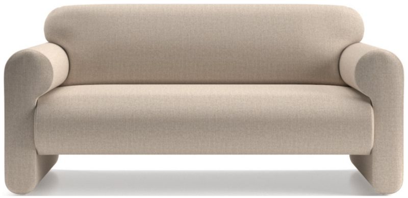 Gala Reverse Roll Arm Apartment Sofa + Reviews | Crate & Barrel