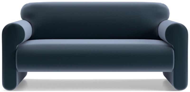 Gala Reverse Roll Arm Apartment Sofa + Reviews | Crate & Barrel