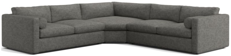 Aris Deep 3-Piece Corner Sectional Sofa | Crate & Barrel
