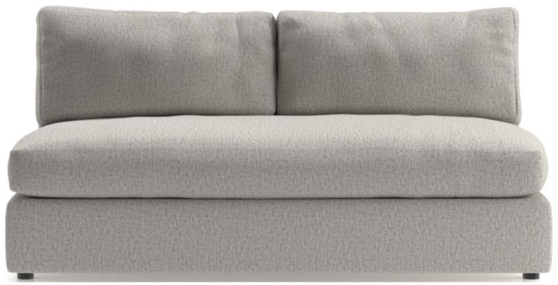 Aris Armless Bench Loveseat + Reviews | Crate & Barrel