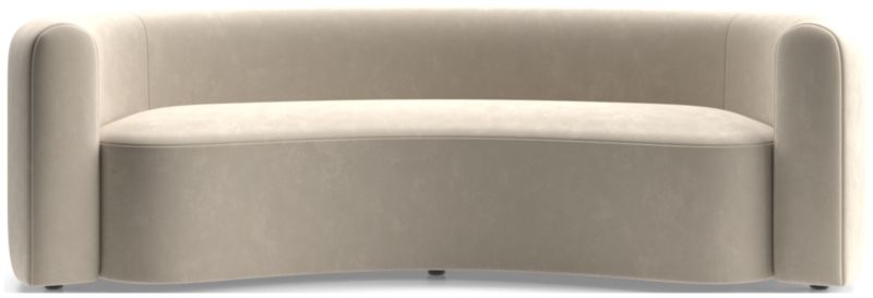 Hugger Curved Boucle Sofa by Leanne Ford | Crate & Barrel