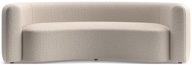 Hugger Curved Boucle Sofa by Leanne Ford | Crate & Barrel