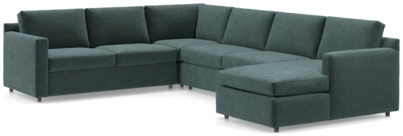 Barrett II 4-Piece Right Arm Chaise Sectional | Crate & Barrel