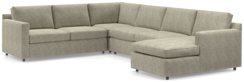 Barrett II 4-Piece Right Arm Chaise Sectional | Crate & Barrel
