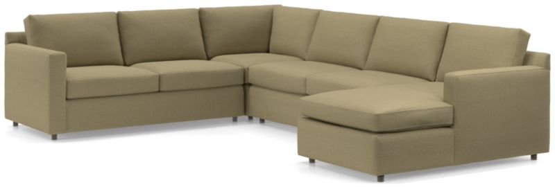 Barrett II 4-Piece Right Arm Chaise Sectional | Crate & Barrel