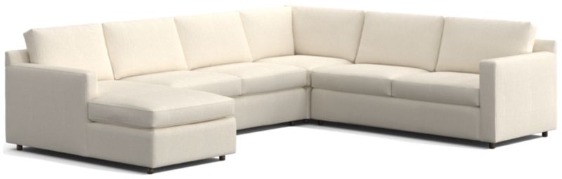 Barrett II 4-Piece Left Arm Chaise Sectional | Crate & Barrel