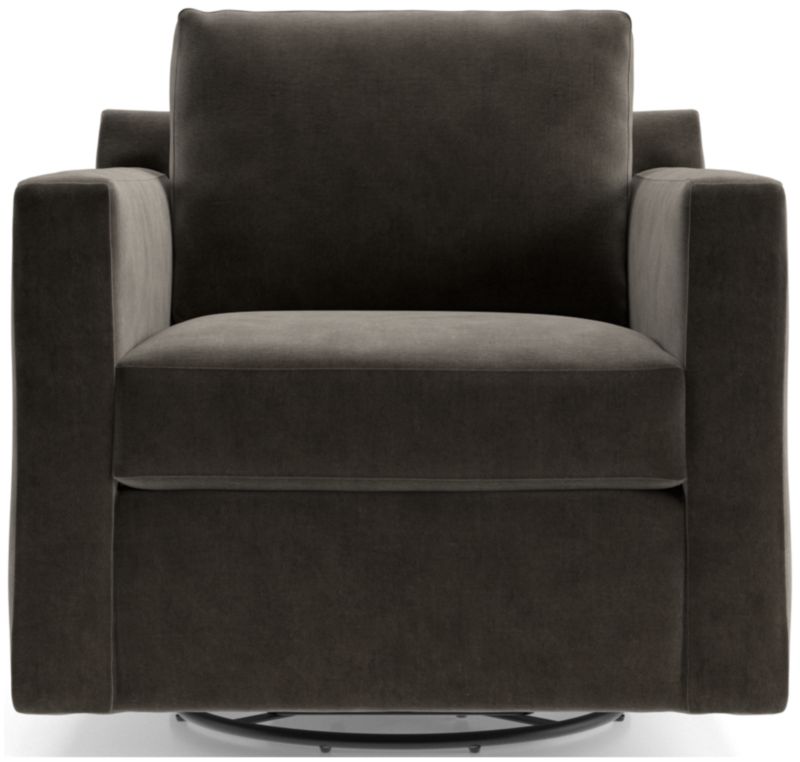 Barrett II Track Arm Swivel Chair + Reviews | Crate & Barrel