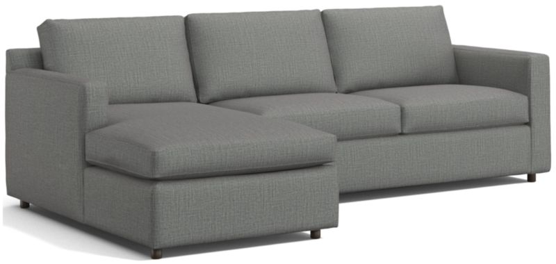 Barrett II 2-Piece Left Arm Chaise Sectional | Crate & Barrel