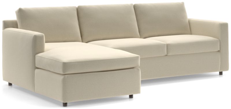 Barrett II 2-Piece Left Arm Chaise Sectional | Crate & Barrel