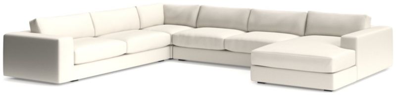 Oceanside 4-Piece Right-Arm Chaise Sectional | Crate & Barrel